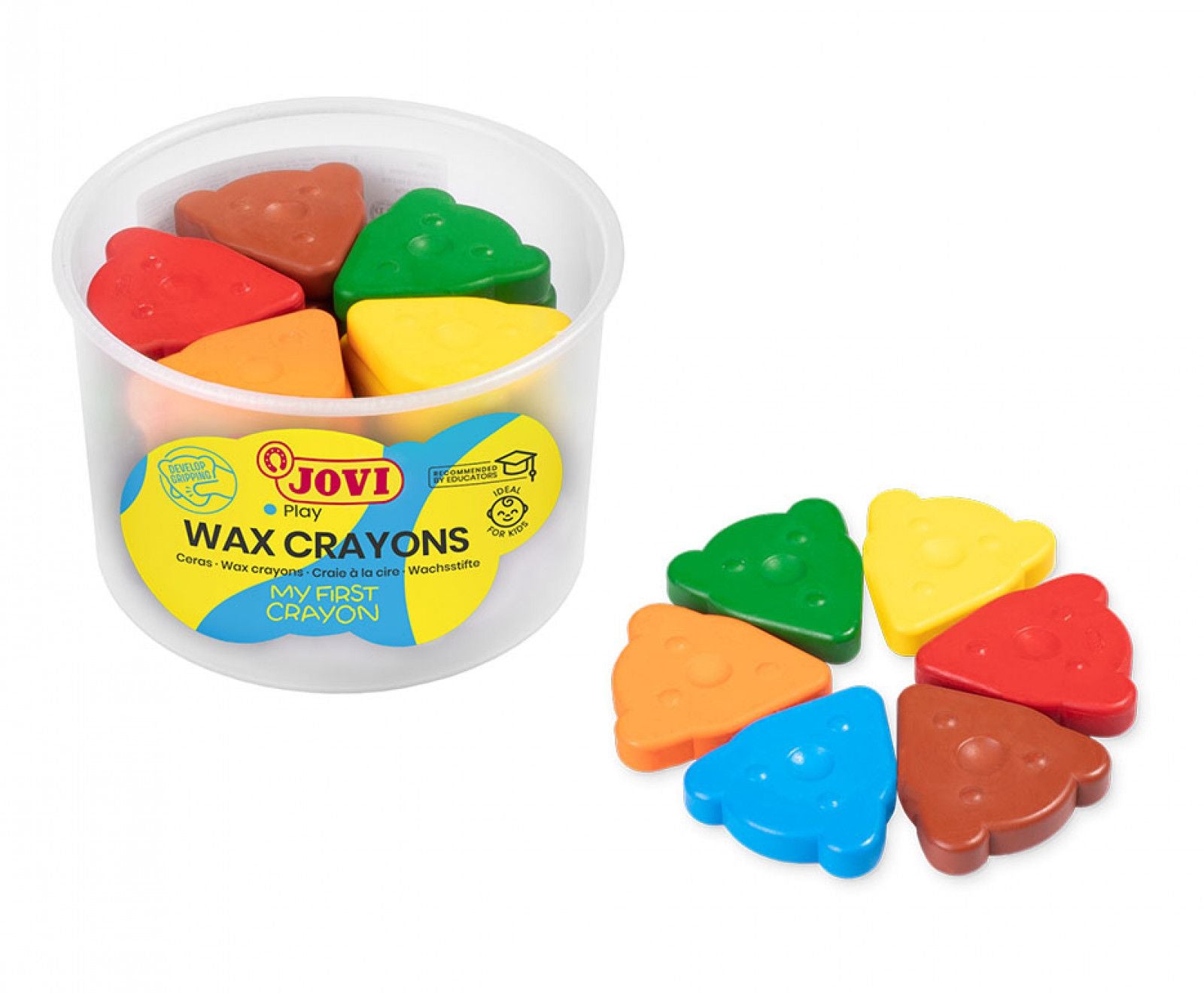 MY FIRST CRAYON - 30 Bear-Shaped Crayons in Basic Colors – Yaco